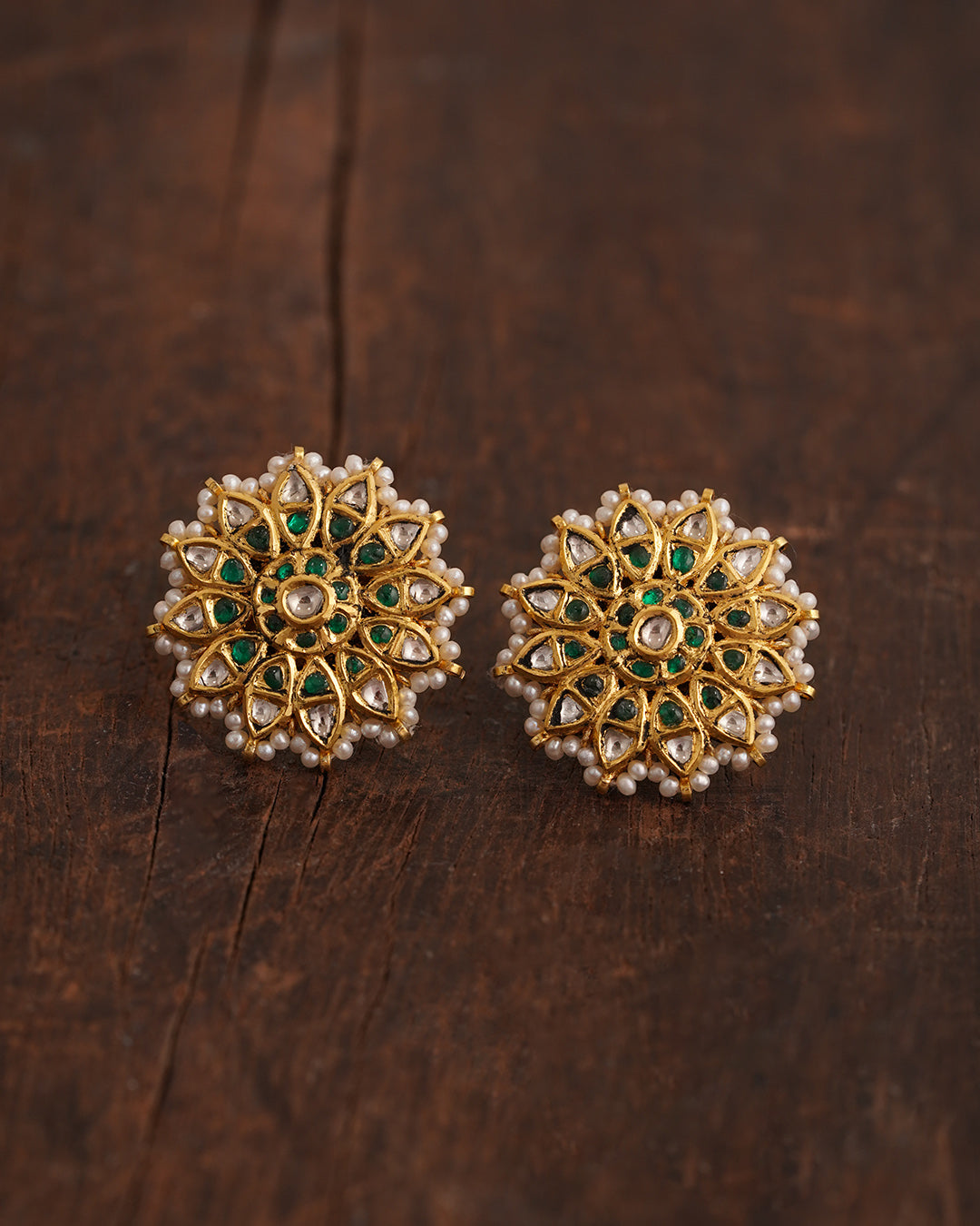 Pankhuri Ear Studs – Timeless Indian Jewelry | Aurus