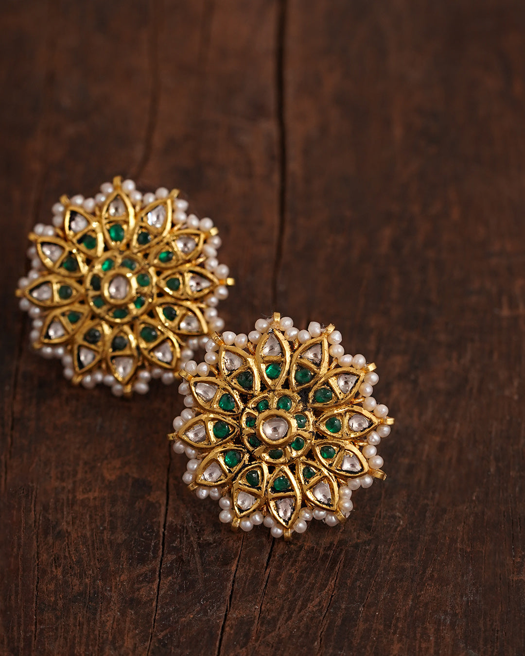 Pankhuri Ear Studs – Timeless Indian Jewelry | Aurus