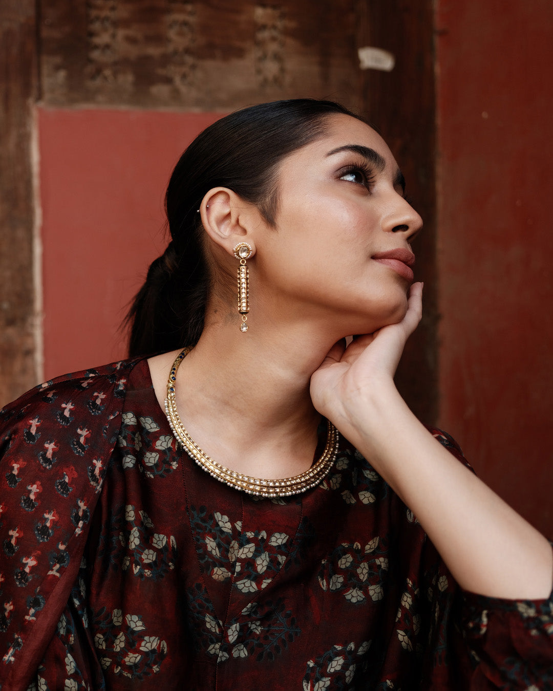 Kalki Gold and Polki Earrings – Timeless Indian Jewelry | Aurus