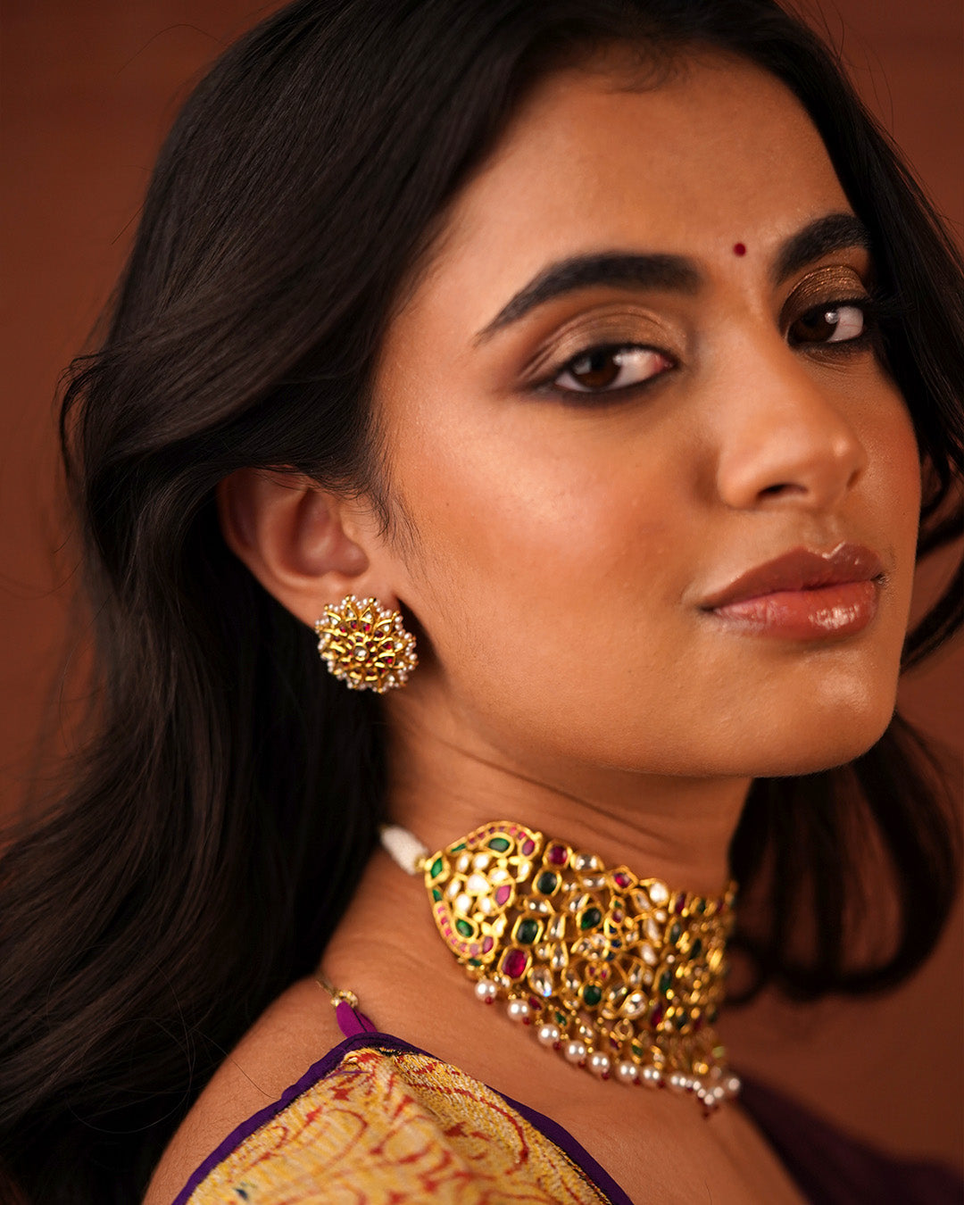 Pankhuri Ear Studs – Timeless Indian Jewelry | Aurus
