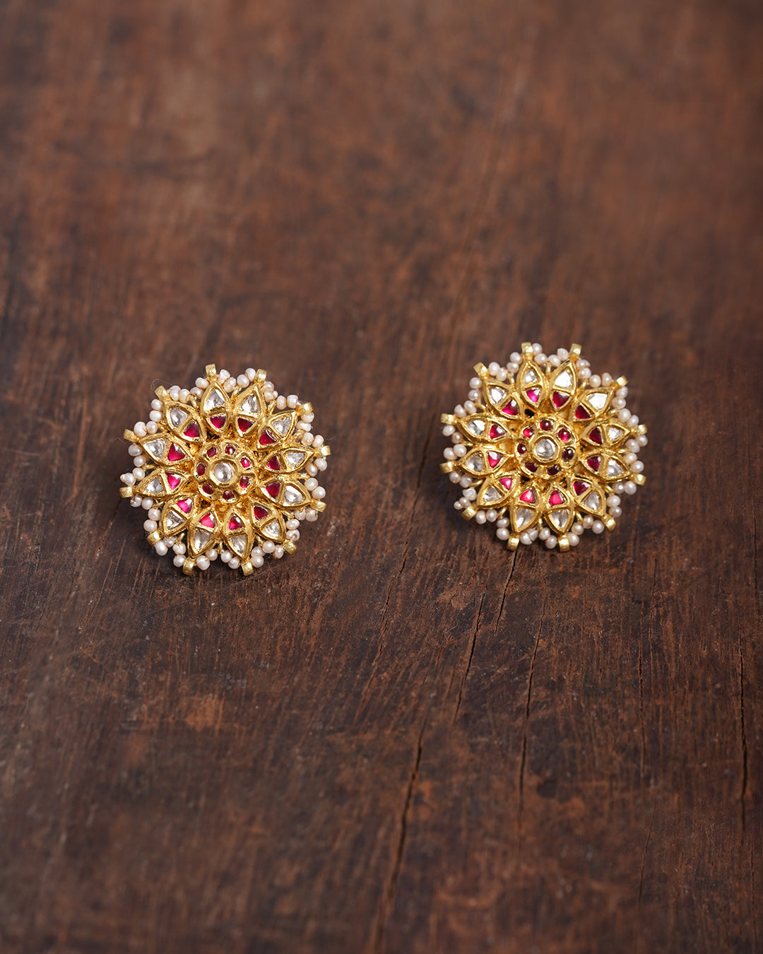 Pankhuri Ear Studs – Timeless Indian Jewelry | Aurus